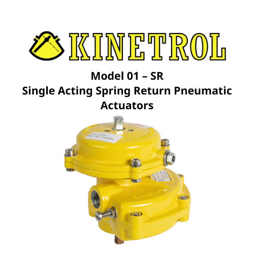 Model 01 – SR Single Acting Spring Return Pneumatic Actuators Kinetrol ...